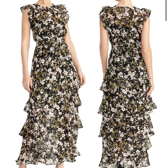 RACHEL Rachel Roy | Dresses | Rachel Roy Issa Tiered Chiffon Maxi Dress ...